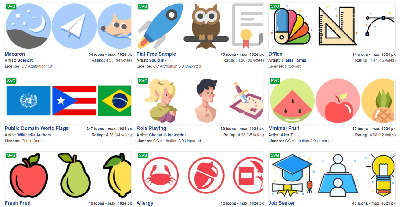 18 trang web tải free icon SVG cho cá nhân và thương mại - Complete ...